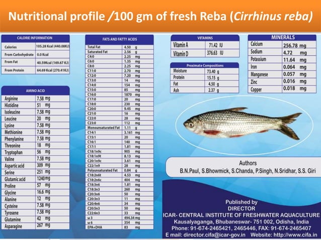 Nutrional value of major fin fishes &shell fishes and Importance in ...