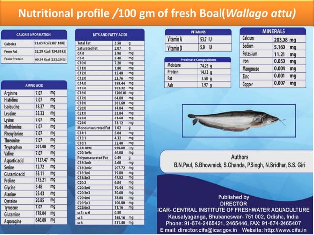 Nutrional value of major fin fishes &shell fishes and Importance in ...
