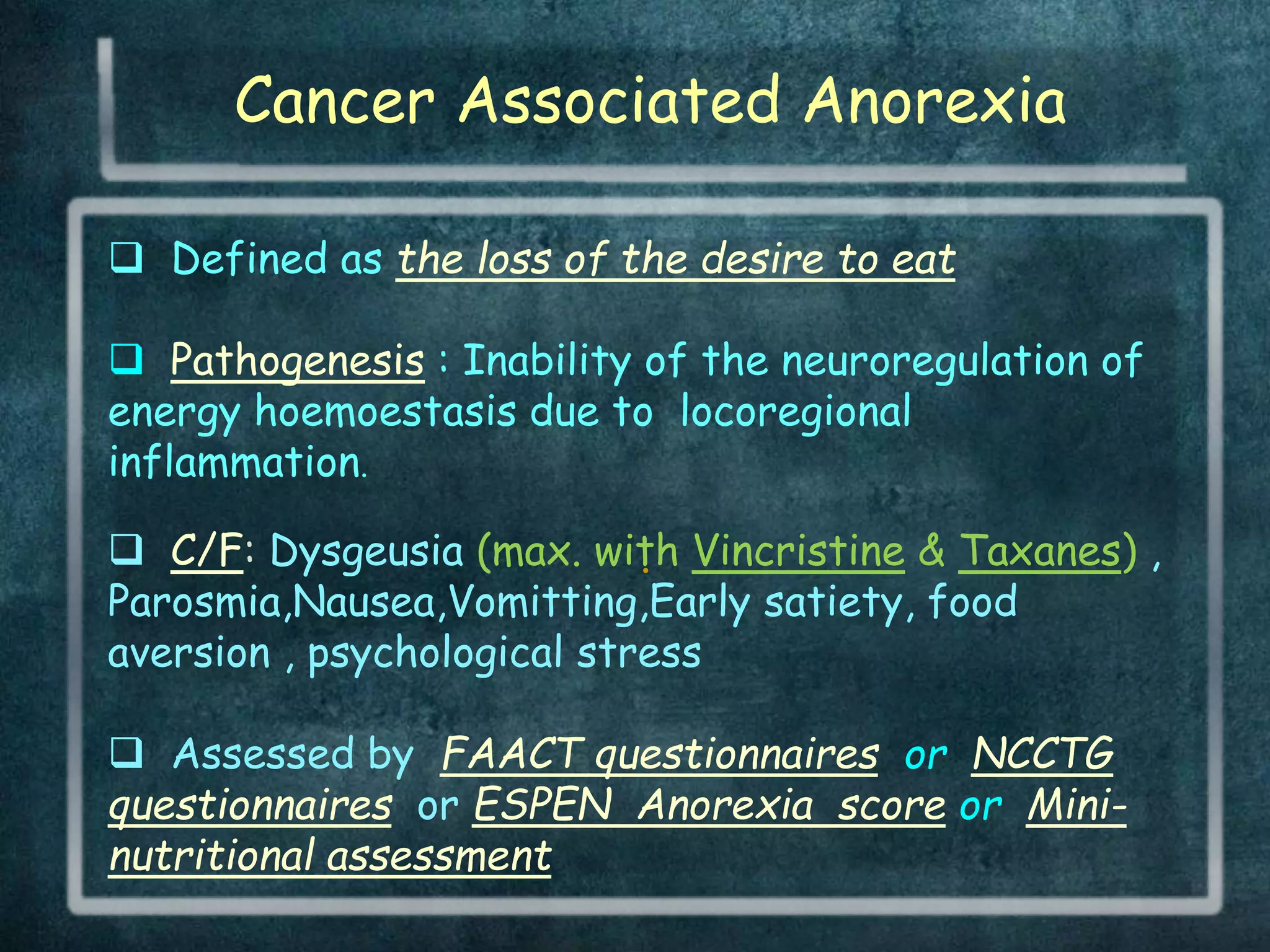 Nutrion support for cancer patients | PPTX