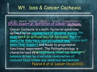 Nutrion support for cancer patients | PPTX