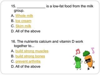 Nutri quiz ppt | PPTX