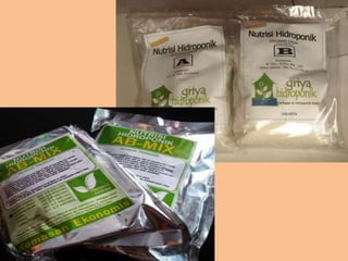 NUTRISI_HIDROPONIK yang terdiri dari ab mix | PPT
