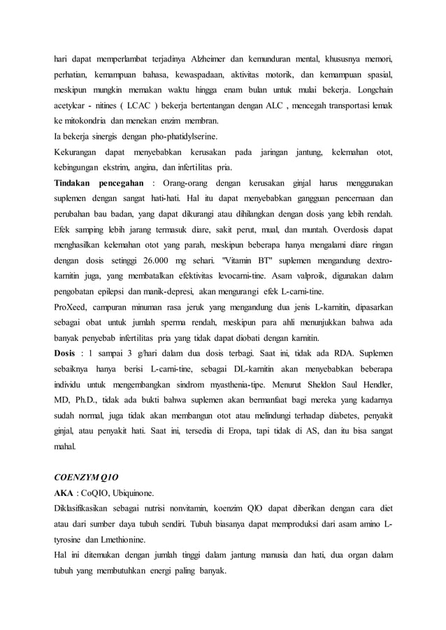 Nutrisi miscellaneous | PDF