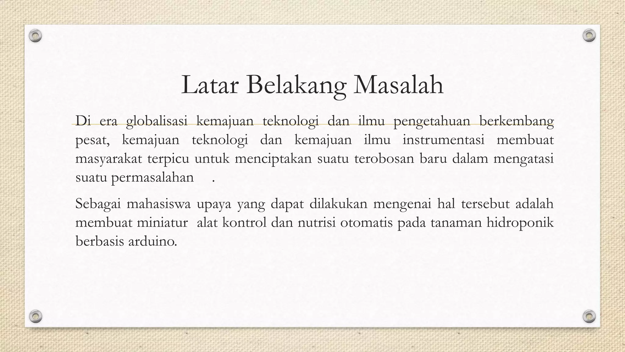 Monitoring dan Nutrisi Otomatis Tanaman Hidroponik dengan dengn Sensor ...