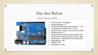 project arduino - Nutrisi otomatis untuk hidroponik | PPTX