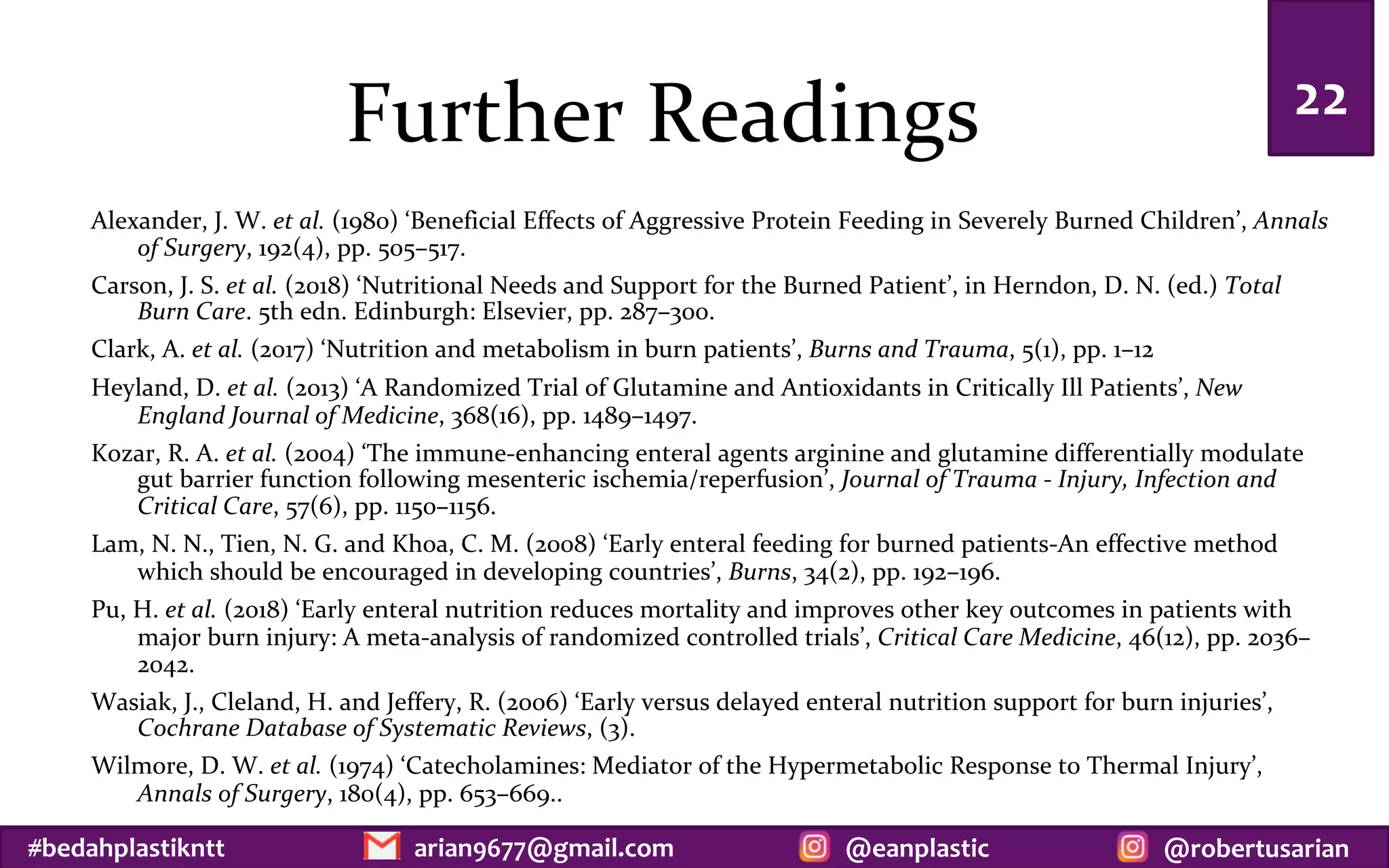 Nutrition in Burns: Role of Early Feeding | PDF