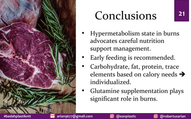 Nutrition in Burns: Role of Early Feeding | PPT