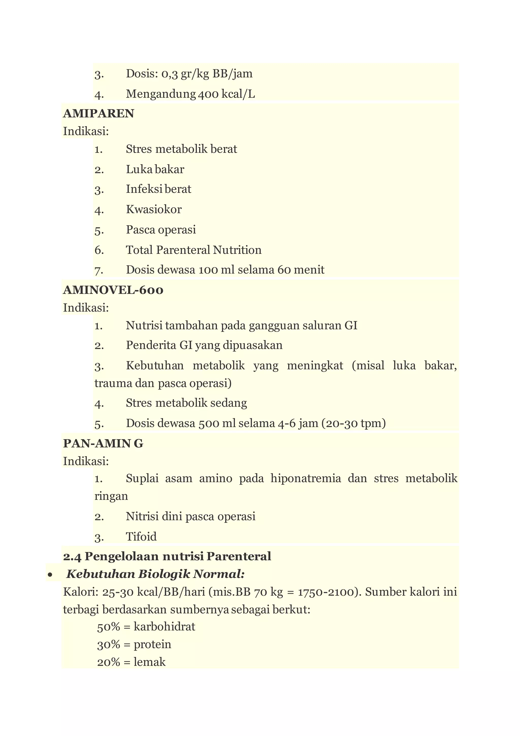 Nutrisi parenteral | DOCX