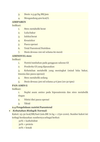 Nutrisi parenteral | DOCX