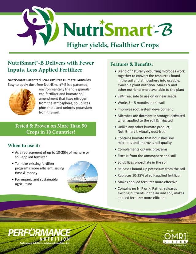 Nutrismart B info-sheet_ag_2015 | PDF