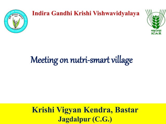 Nutri smart village | PPTX | Nutrition | Healthy Living