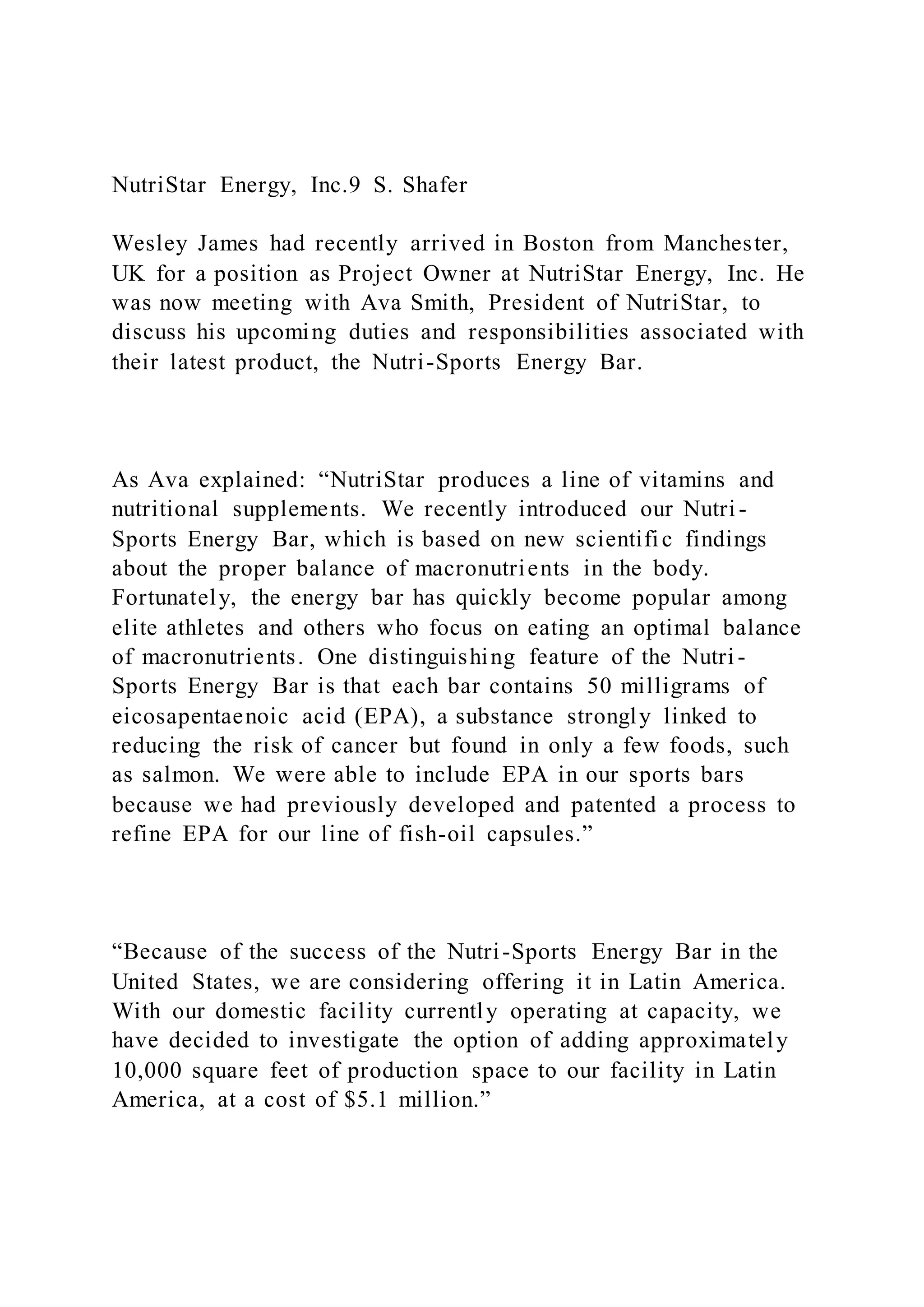 Nutri star energy, inc.9 s. shaferwesley james had recently arri | DOCX