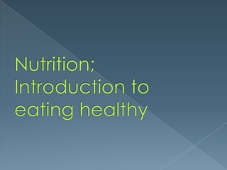 Food Pyramid/My Plate | PPTX