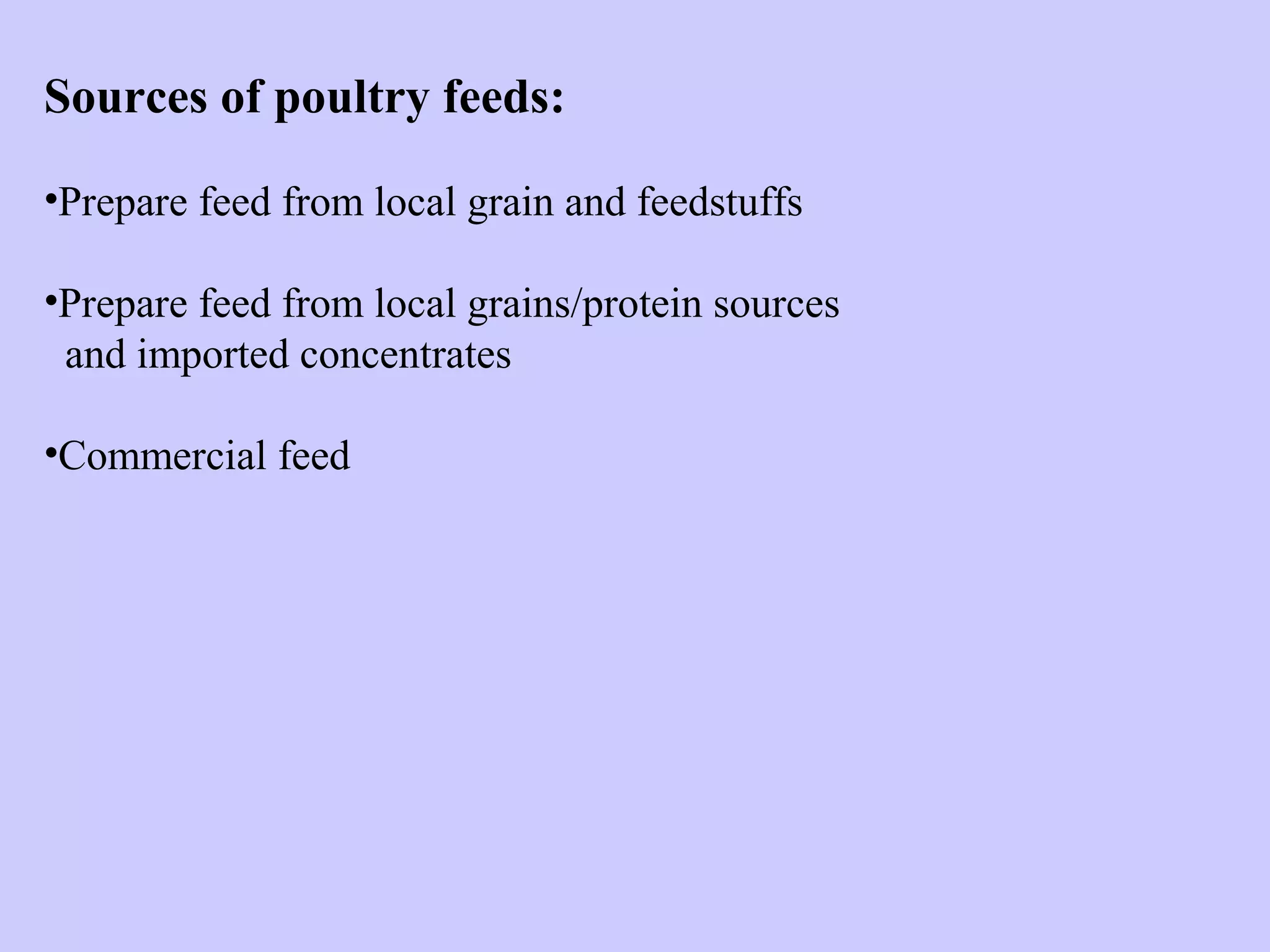 POULTRY NUTRITION AND FEEDING | PPT