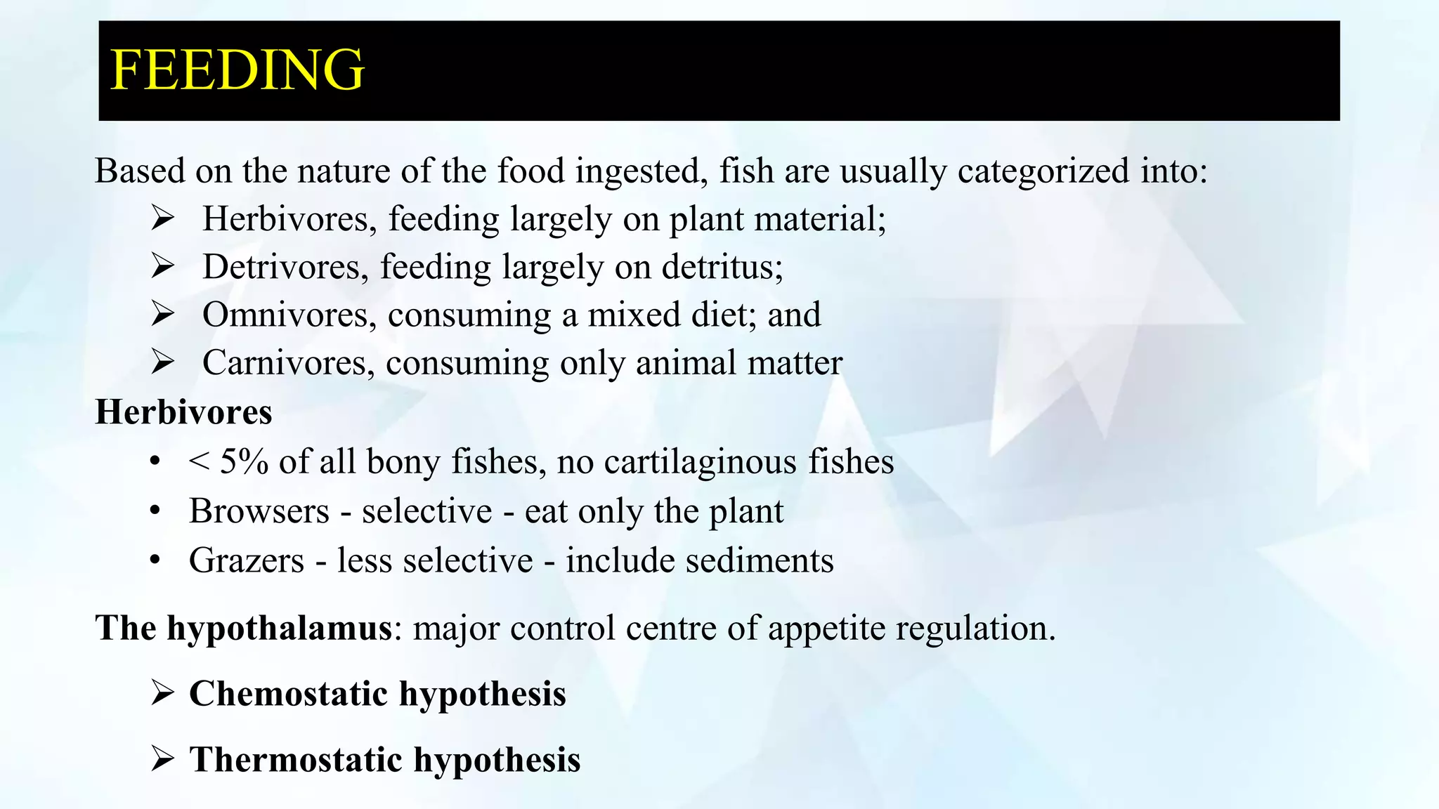 Digestive physiology of herbivorous fish | PPTX