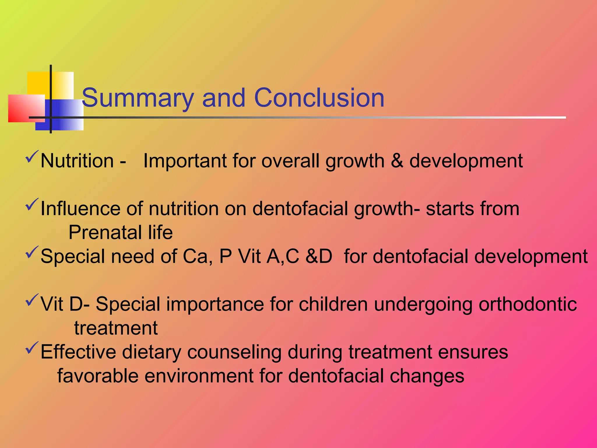 Nutrition In Orthodontics | PPT