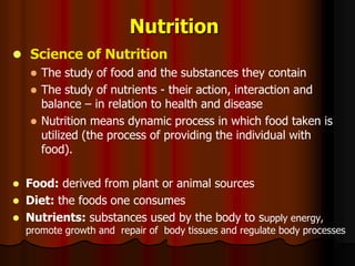 Nutrition | PPT