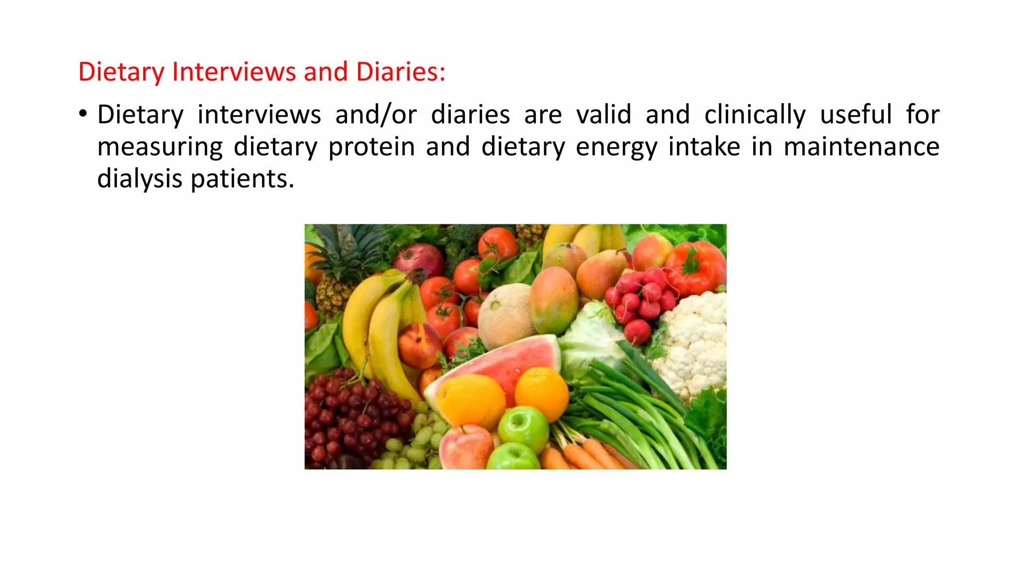 Nutrition of patients undergoing dialysis | PPTX