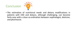 Nutrition of patients undergoing dialysis | PPTX
