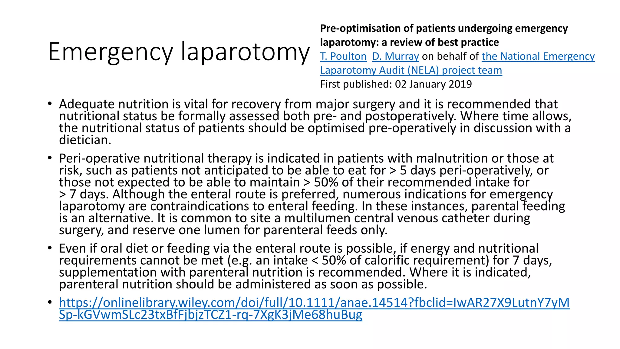 Surgical Nutrition | PPTX