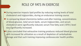 Effects of Biomarkers of Nutrition on Exercise | PPTX