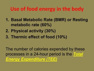 Nutrition Introduction, Balanced Diet, Calorie, Caloric Value, Energy ...