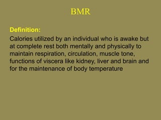 Nutrition Introduction, Balanced Diet, Calorie, Caloric Value, Energy ...