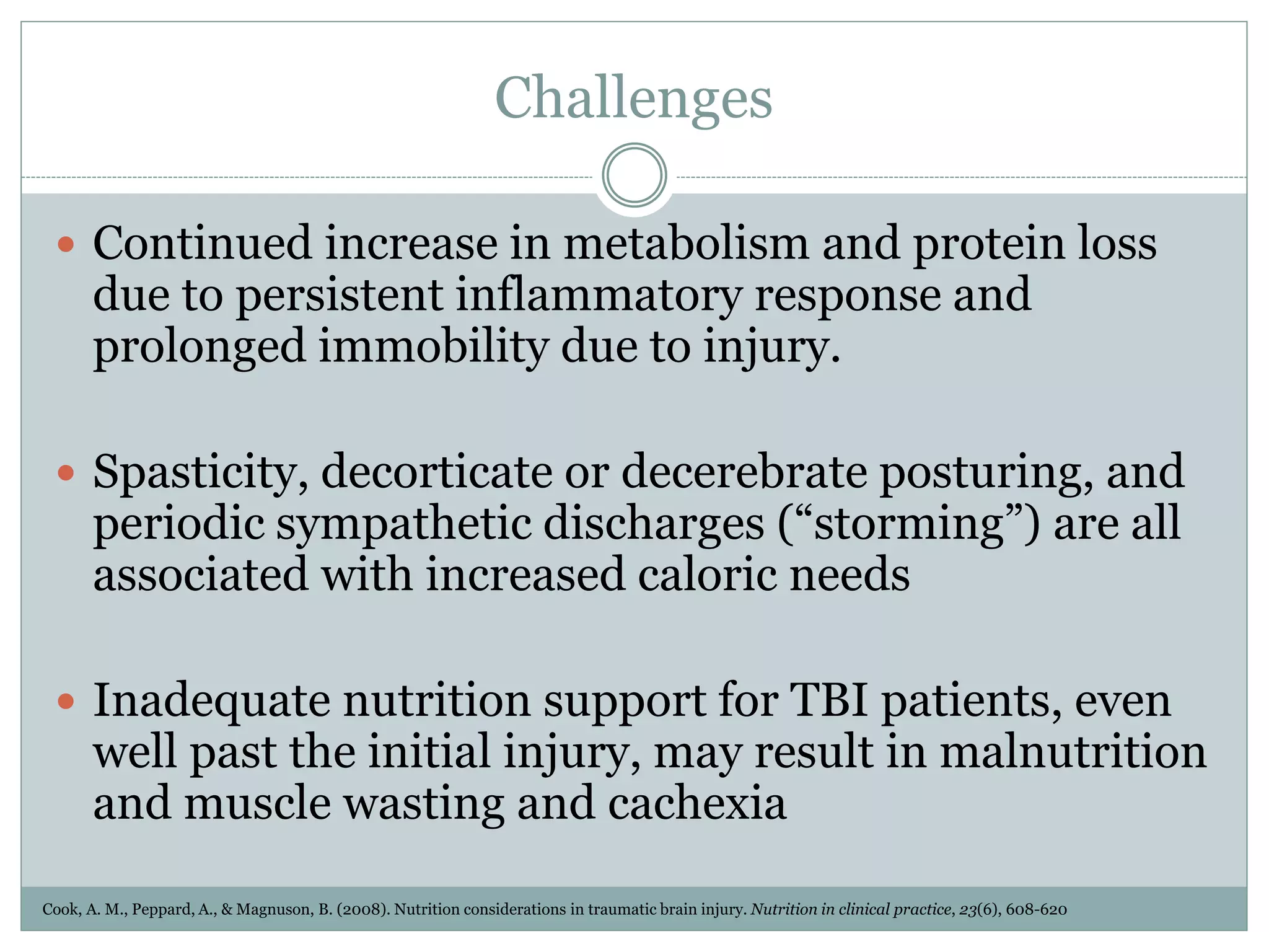 Nutrition and Traumatic Brain Injury | PPTX