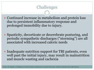 Nutrition and Traumatic Brain Injury | PPTX