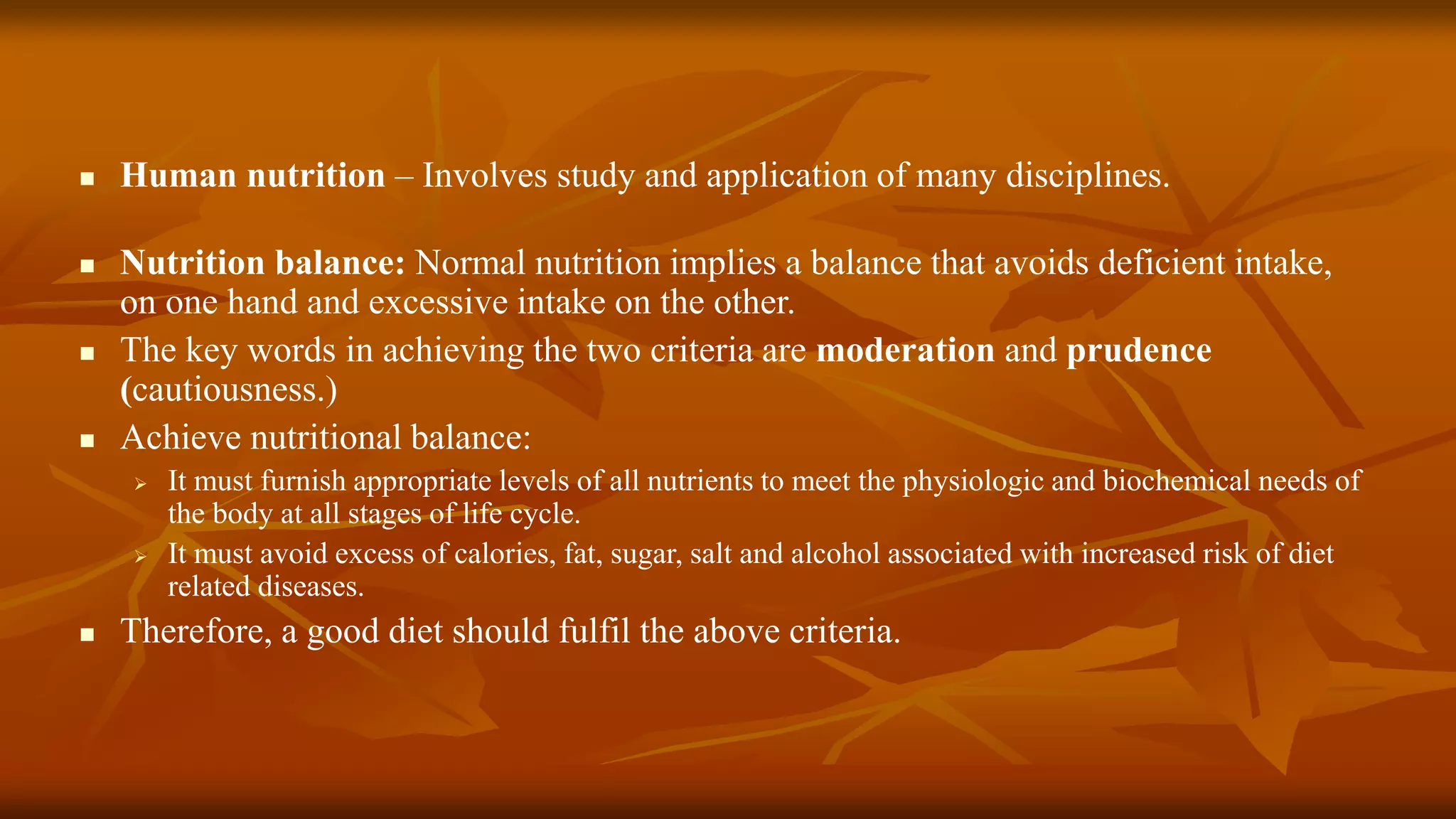 Basic concepts of Nutrition | PPTX