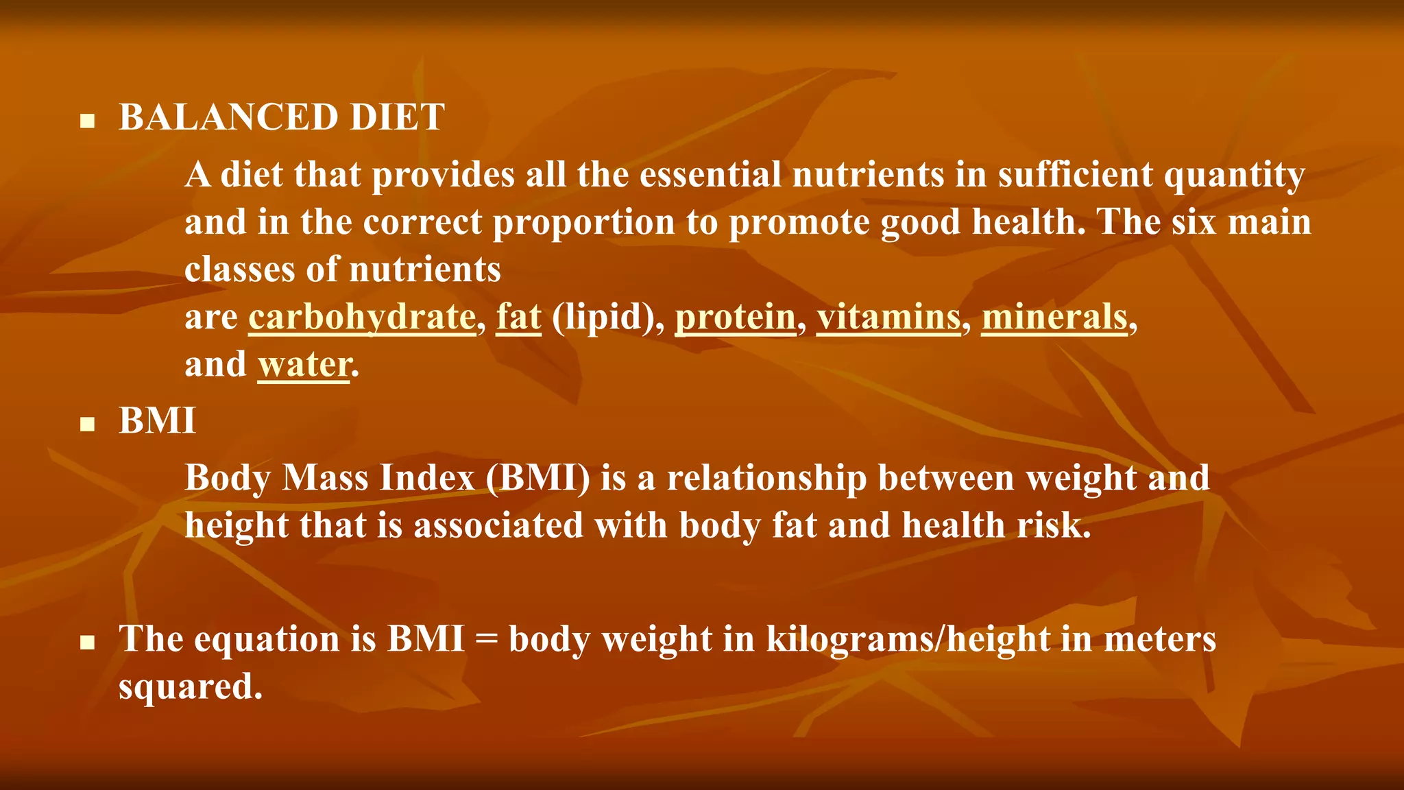 Basic concepts of Nutrition | PPTX