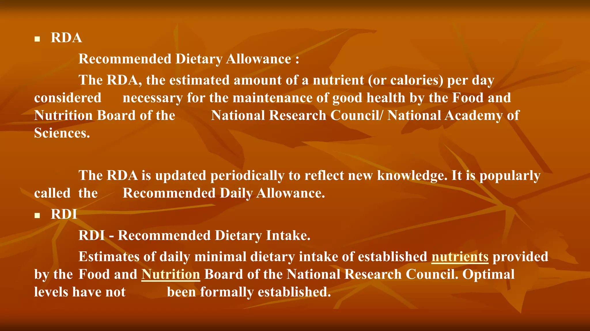 Basic concepts of Nutrition | PPTX