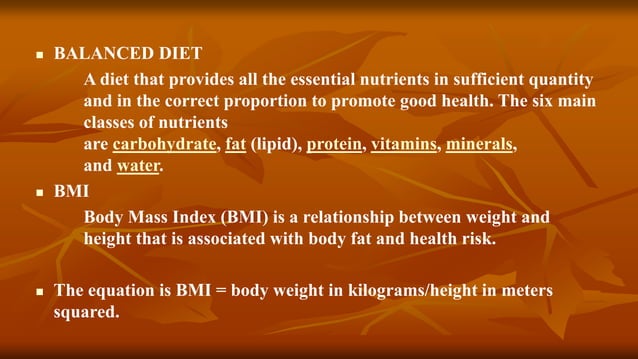 Basic concepts of Nutrition | PPTX