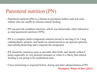 Nutritional management for high risk neonate | PPTX