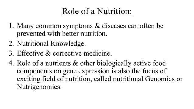 nutrition definition, purpose, nutrients, | PPTX