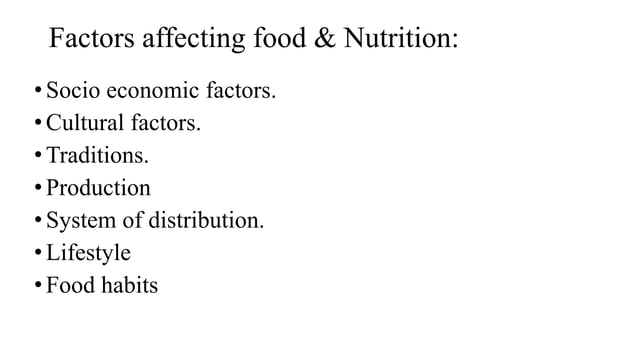 nutrition definition, purpose, nutrients, | PPTX