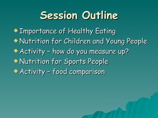 Nutrition Children, Adolescents And Sports People | PPT