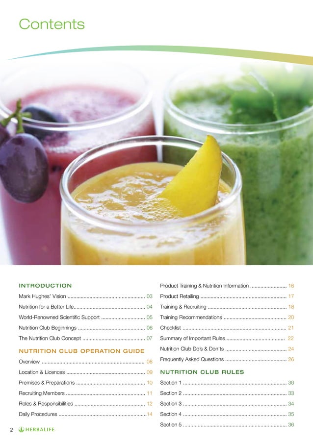 Nutrition club-guidelines | PDF