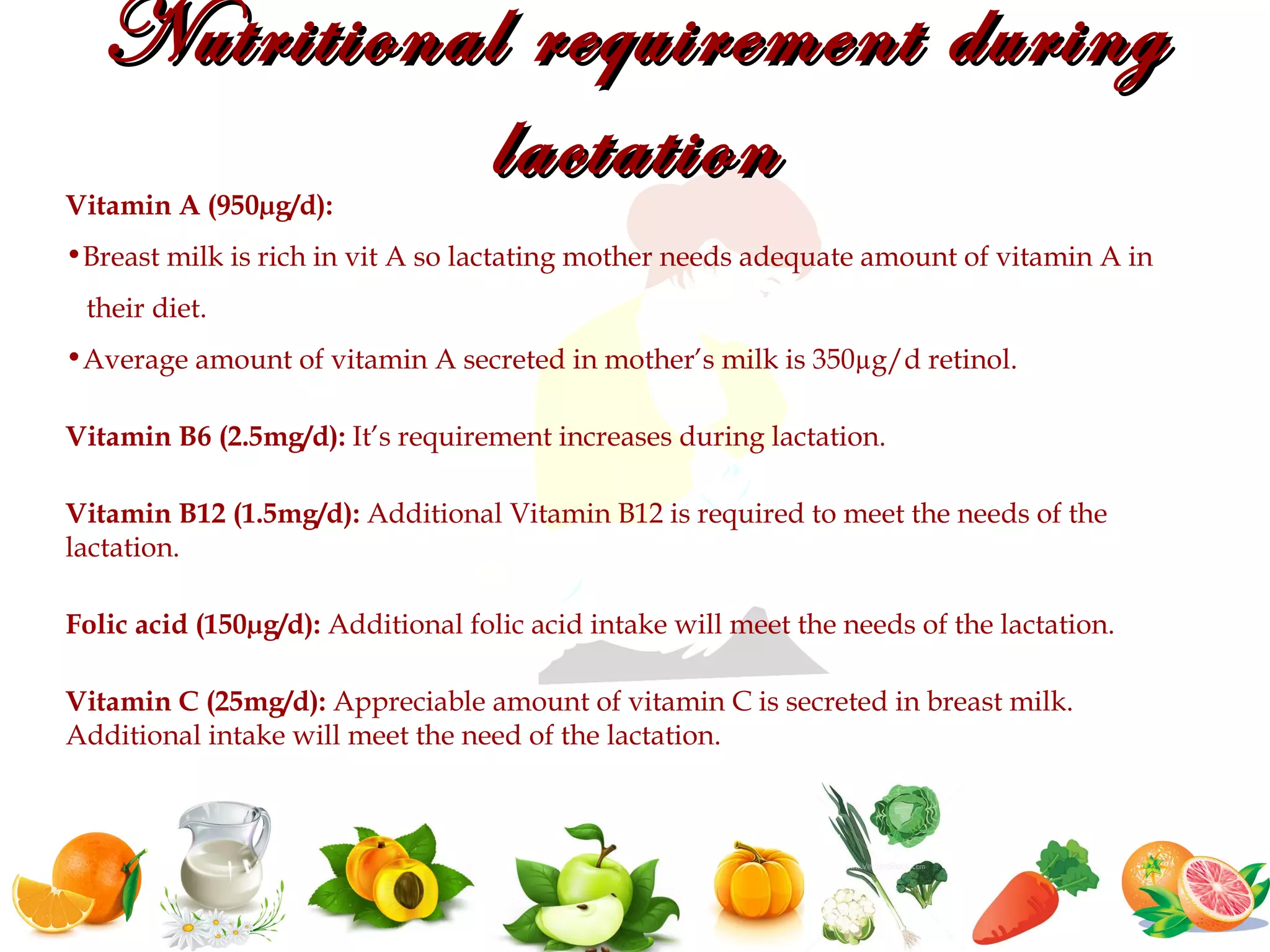 Nutrition during pregnancy and lactation | PPT