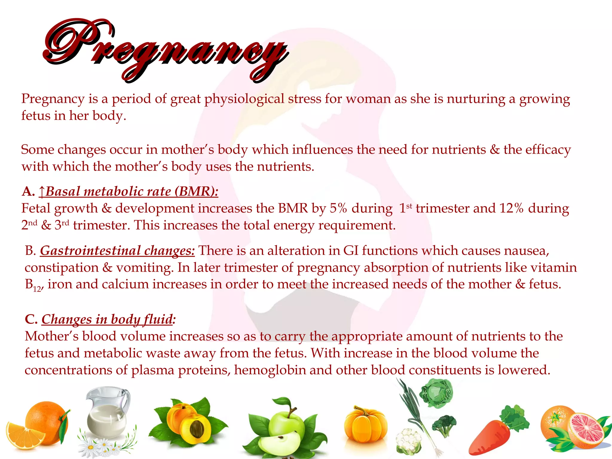 Nutrition during pregnancy and lactation | PPT