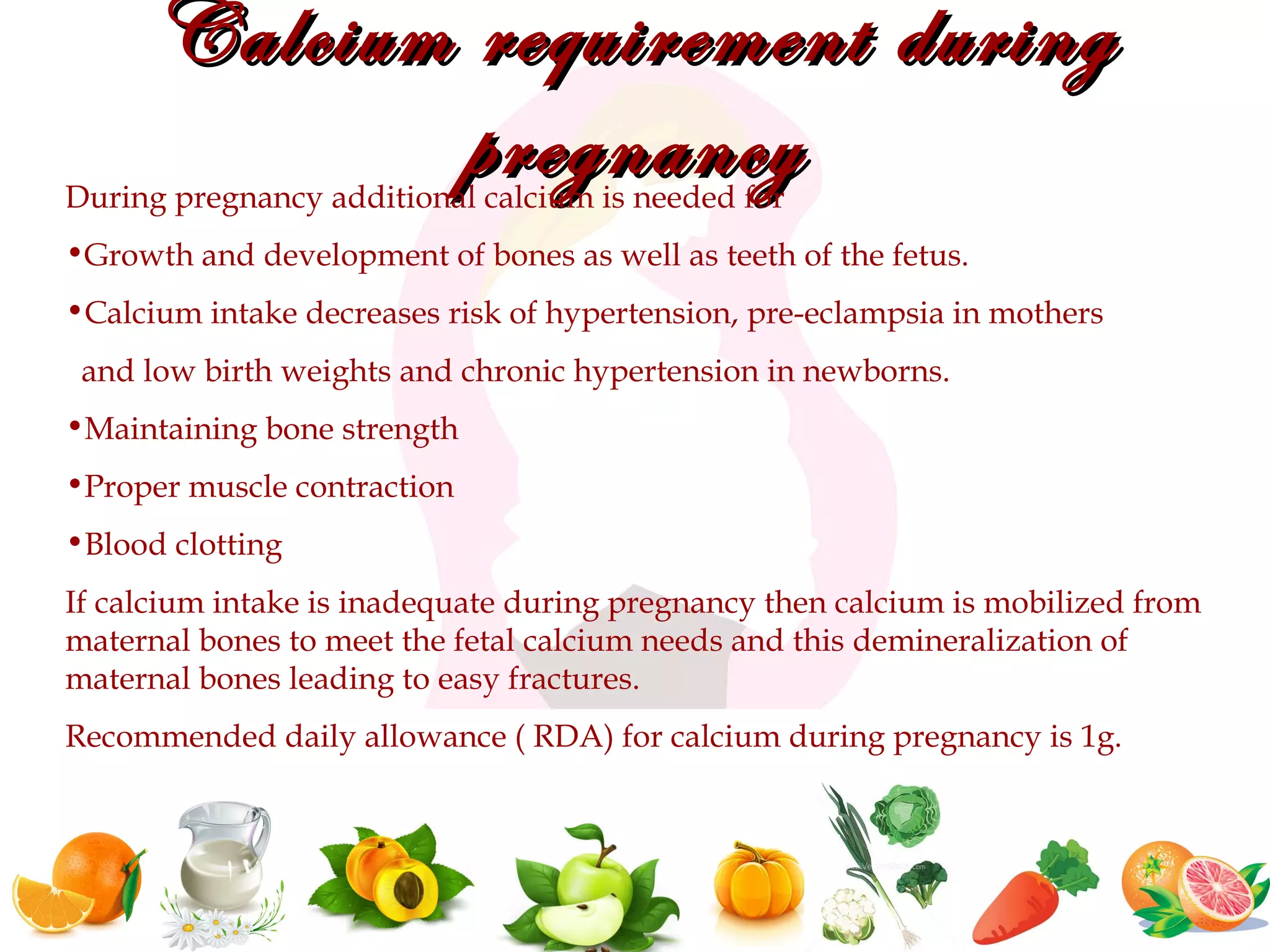 Nutrition during pregnancy and lactation | PPT