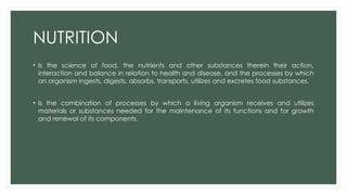 Nutrition-education powerpoint presentation for bt le | PPTX