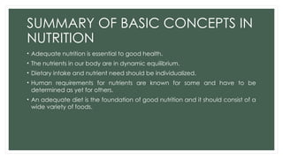 Nutrition-education powerpoint presentation for bt le | PPTX