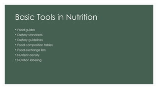 Nutrition-education powerpoint presentation for bt le | PPTX