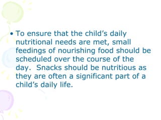 Nutrition in ECE - caring for your children | PPT
