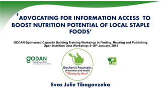 Nutrition potential-of-local-staple-food | PPT
