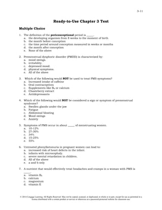 Nutrition Through the Life Cycle 5th Edition Brown Test Bank | PDF