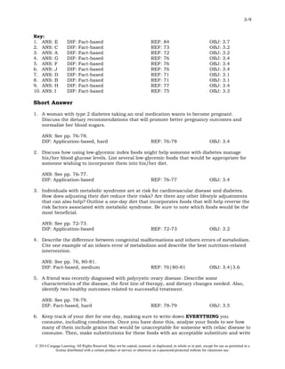 Nutrition Through the Life Cycle 5th Edition Brown Test Bank | PDF