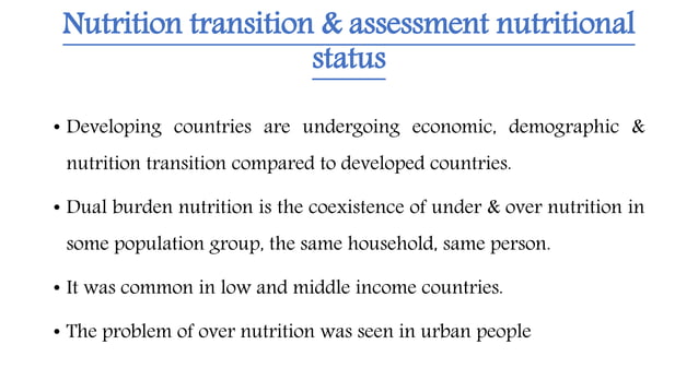 Nutrition transition-presentation-2018-final | PPTX | Diseases and ...