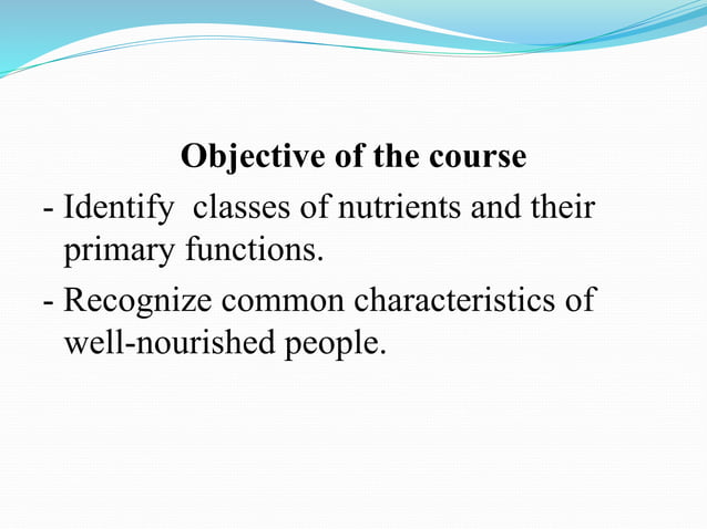 Introduction to nutrition | PPT